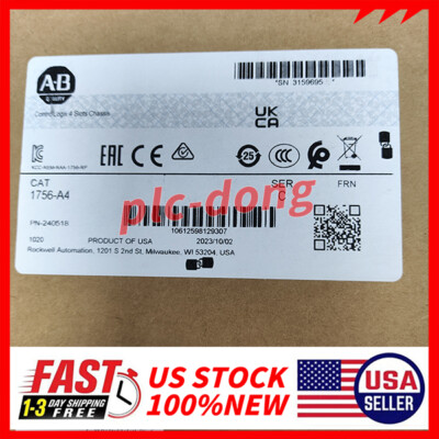 1756-A4 New Factory Sealed Allen-Bradley ControlLogix 4 Slots Chassis ...