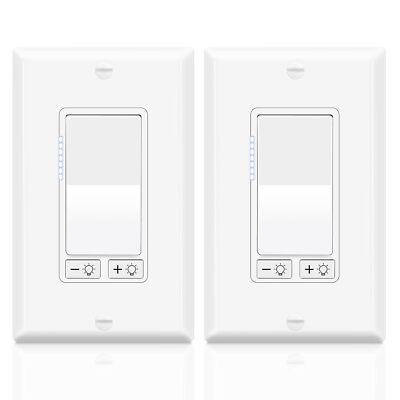 WiFi Smart Single Pole/3-Way Dimmer Light Switch for 150W LED 15A ETL ...