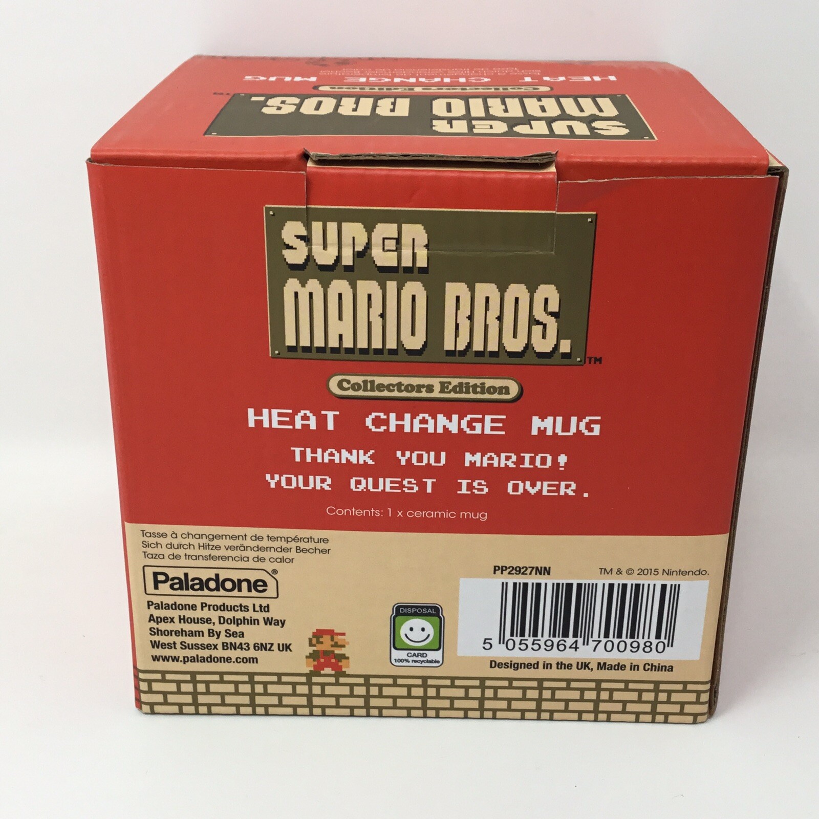 New Super Mario Bros Heat Change Mug Collectors Edition Nintendo 12 ...