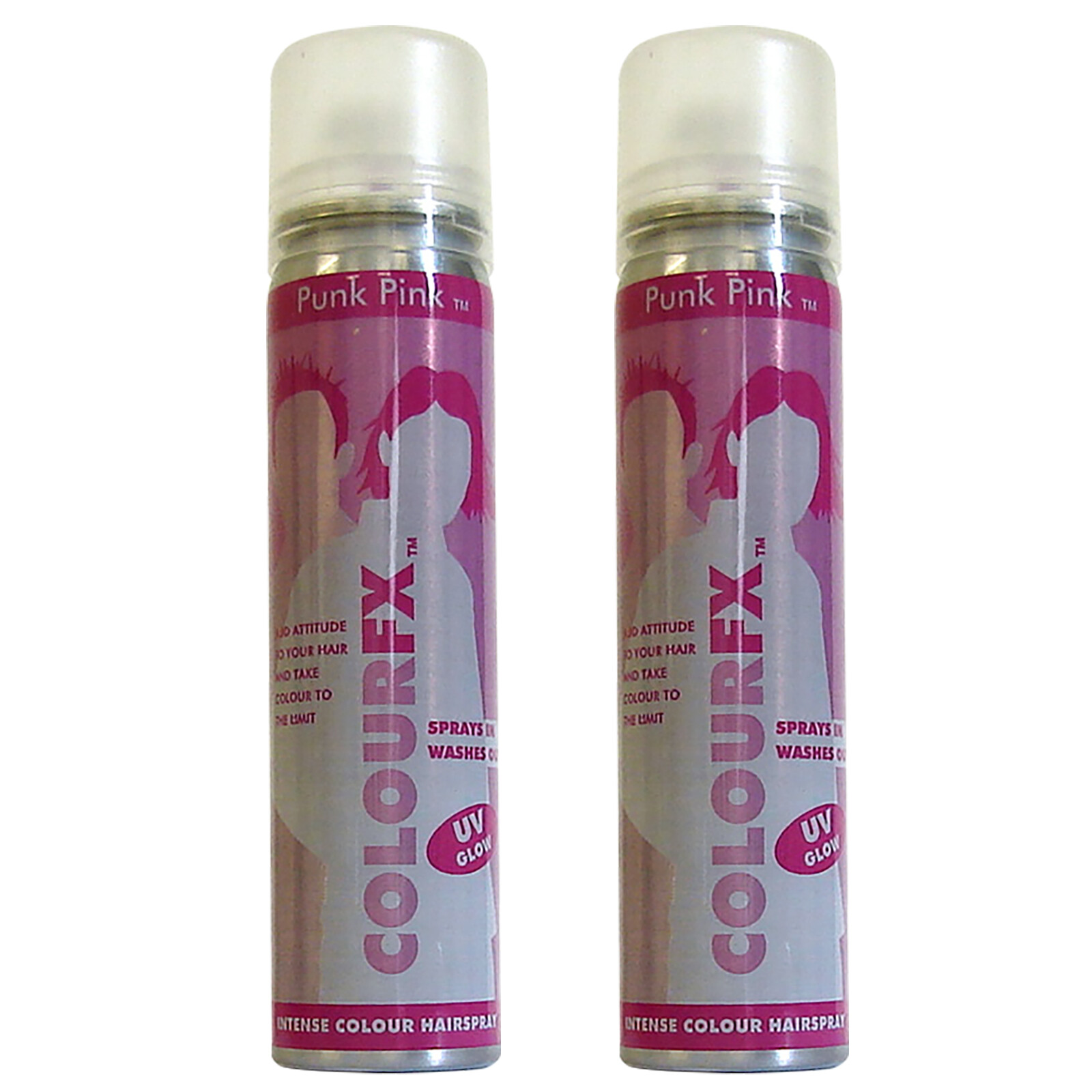 COLOURFX PINK TEMPORARY HAIR SPRAY 2 Can Pack - Ideal for parties | eBay UK