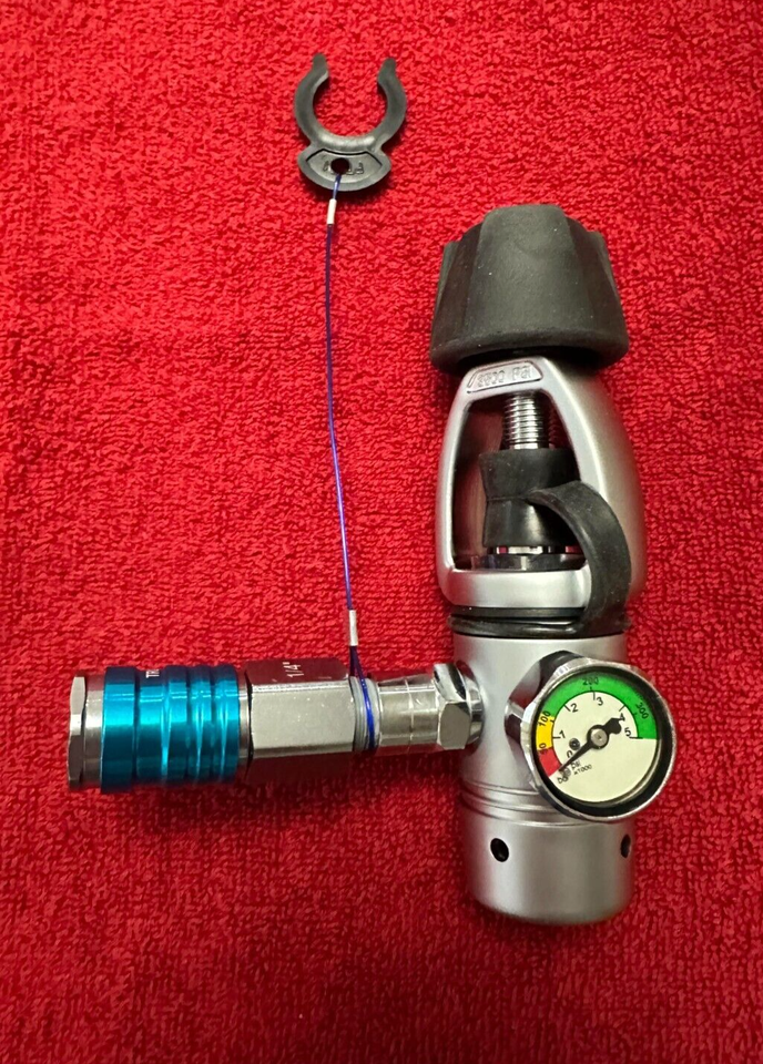 Hookah /Scuba diving 1st and 2nd stage Hog w/pressure gauge 25' JUST ...