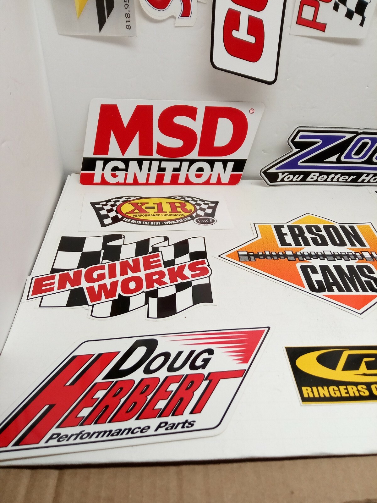 Lot of 19 Racing Decals Contingency Stickers NHRA NASCAR Outlaw Stock ...