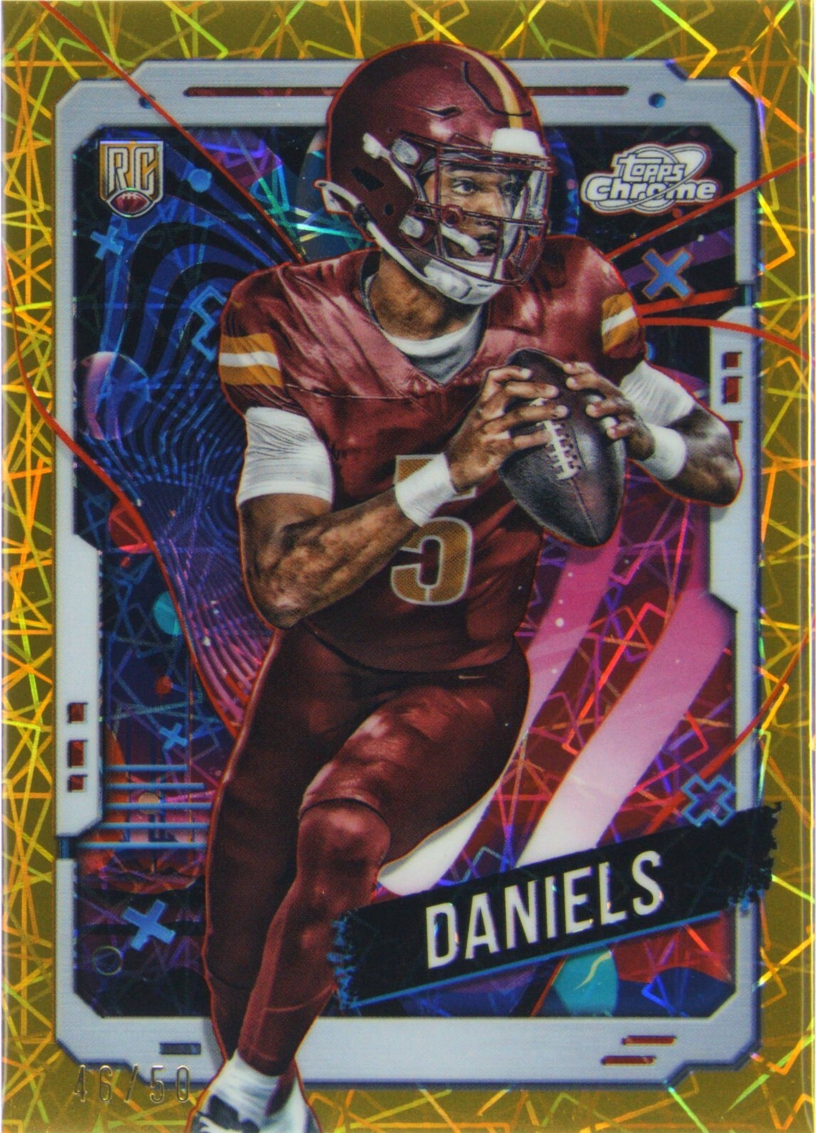 2024 Topps Cosmic Chrome - Rookies Jayden Daniels #196 Gold ...