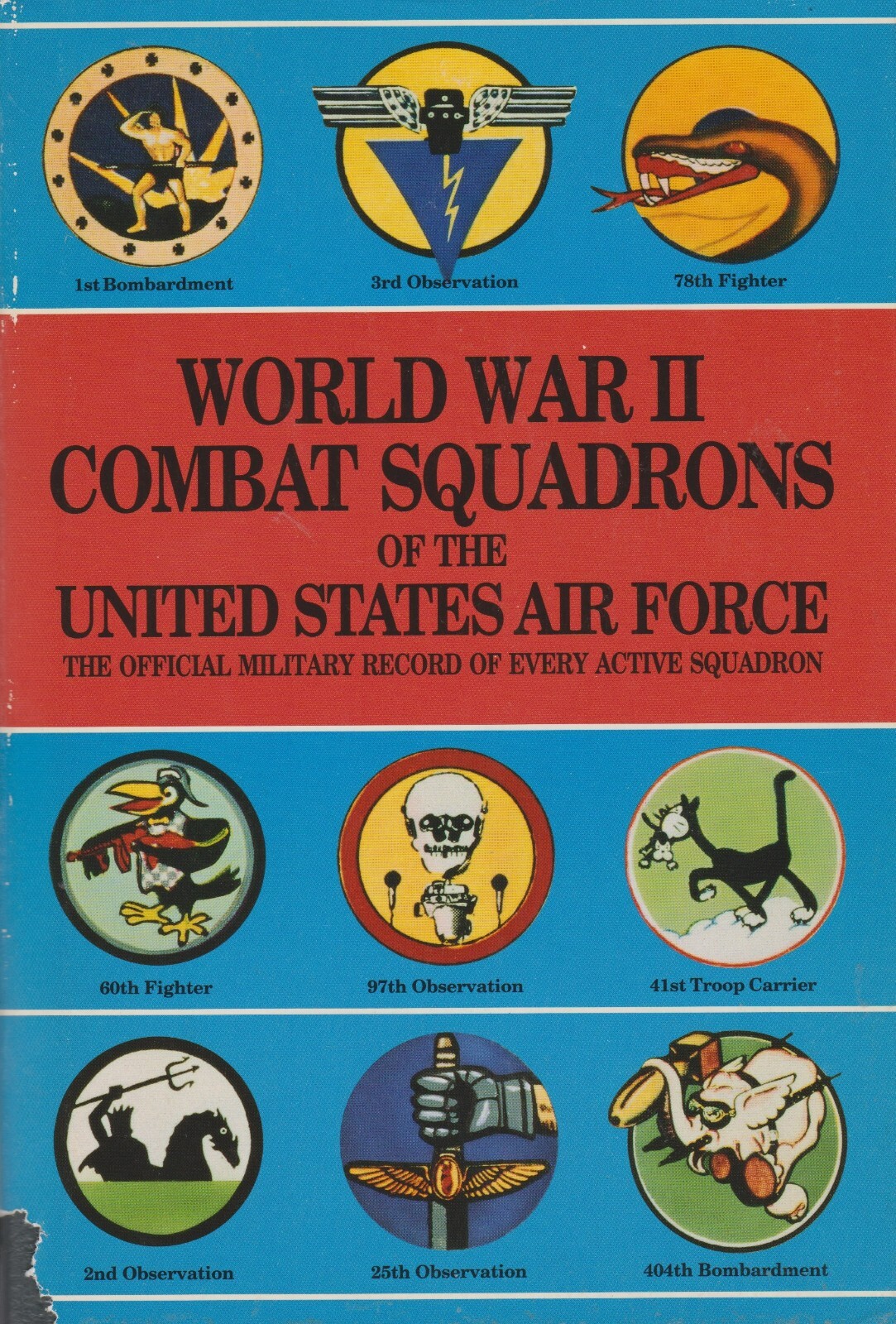 World War II Combat Squadrons of the US Air Forces (1992, Reprint USAF Book) | eBay