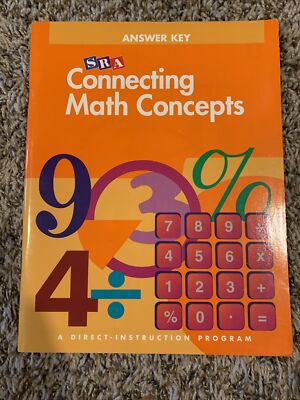 SRA Connecting Math Concepts Level B Answer Key | eBay