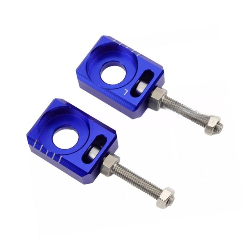 Electric Bike Chain Adjuster Aluminum Rear Axles Blocks Wheel Axles Hub ...