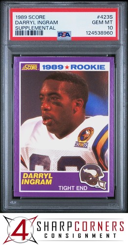1989 SCORE SUPPLEMENTAL #423S DARRYL INGRAM RC VIKINGS PSA 10 | eBay
