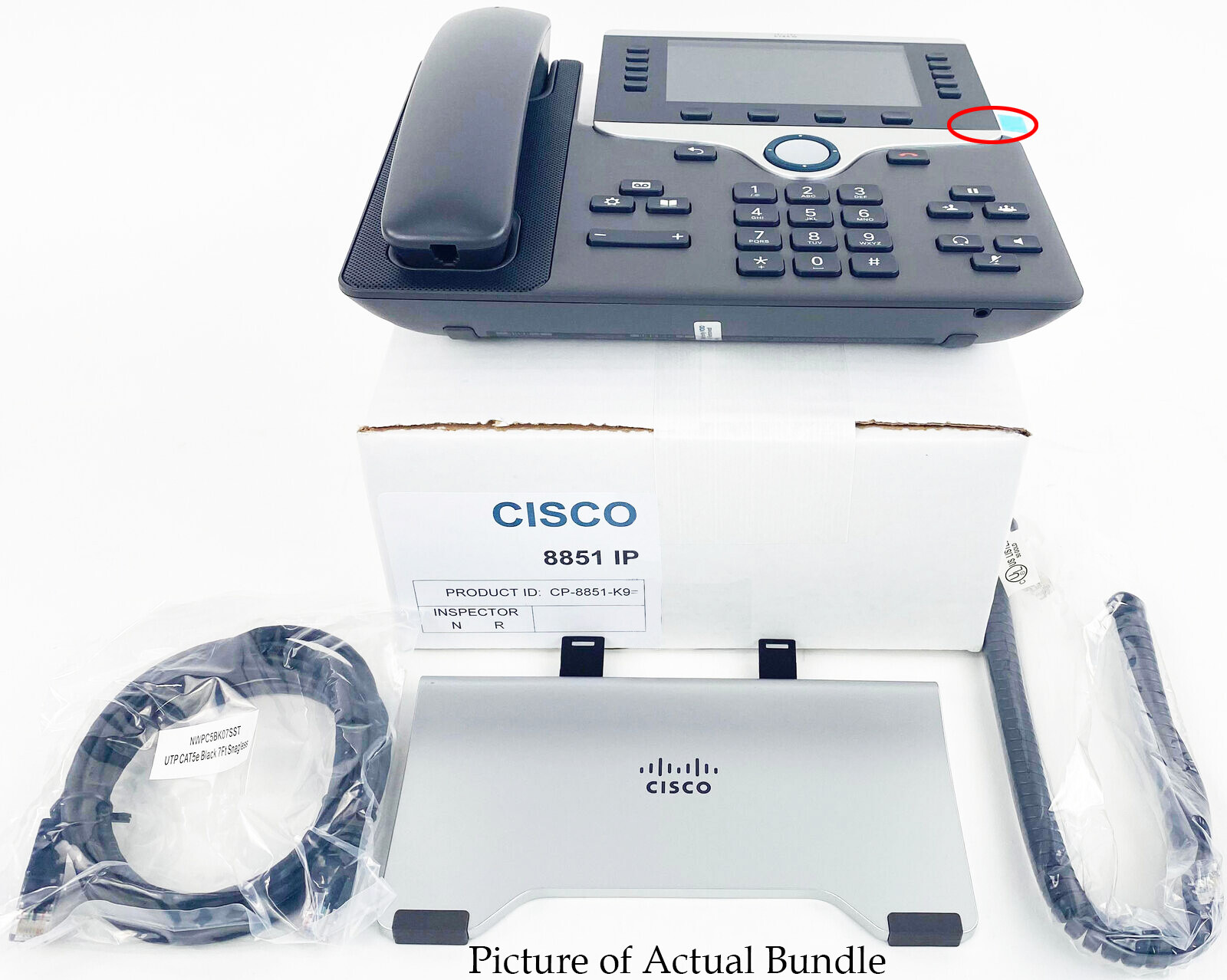Cisco 8851 IP Phone (CP-8851-K9=) - New(Other) Disp Protector Attached ...