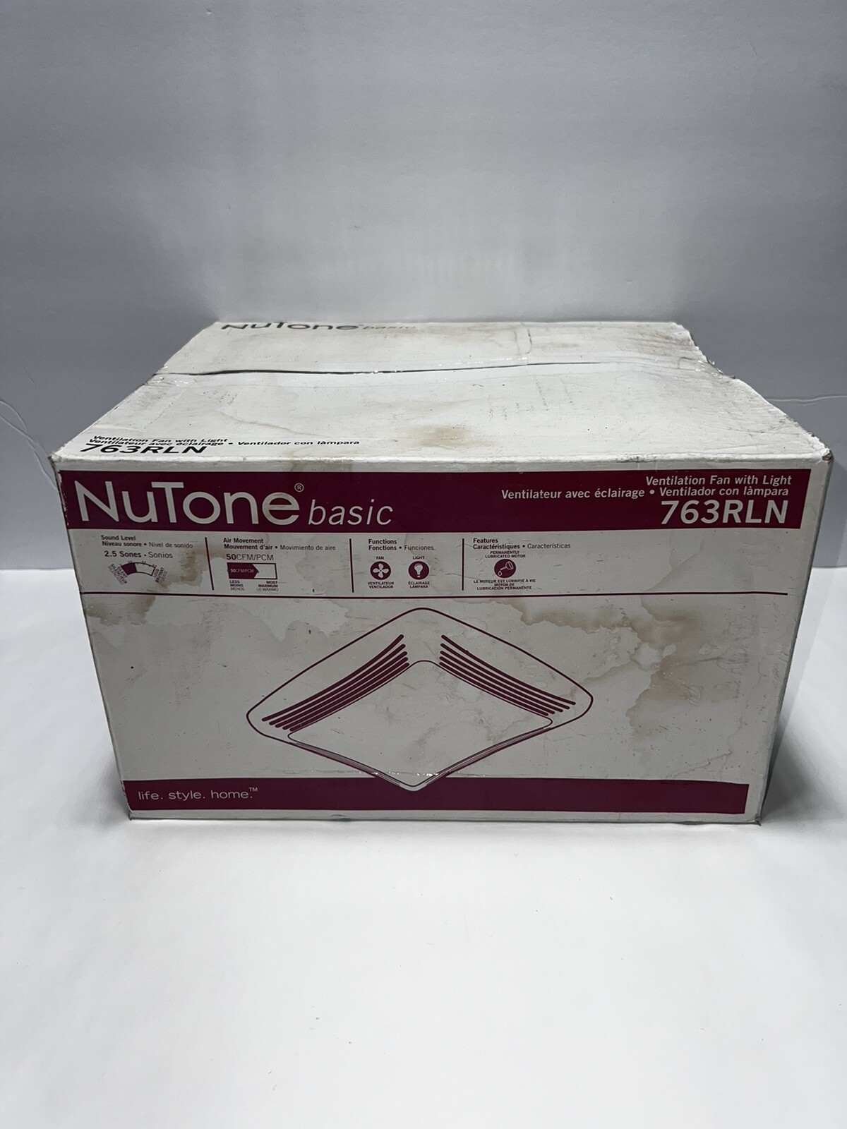 763RLN Bath Light NuTone Fan CFM Exhaust 50 Ceiling for sale online | eBay