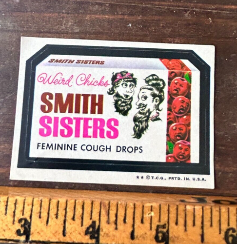 Vintage 1970's Topps Wacky Stickers "Smith Sisters" | eBay