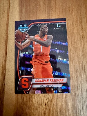 2024-25 Bowman Chrome U Basketball - Donavan Freeman - Black Wave 1st ...