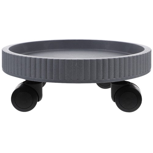 Rolling Plant Tray Planter Holder Round Flower Pot Moving Stand Tray ...