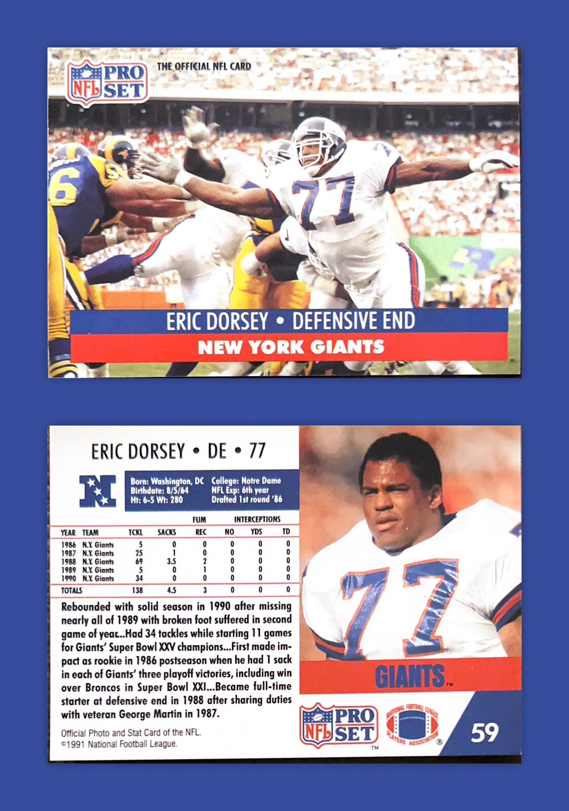 1991 Pro Set - #59 Eric Dorsey for sale online | eBay