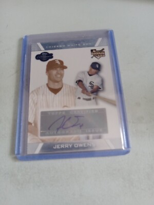 2007 JERRY OWENS CO-SIGNERS BRONZE AUTO ROOKIE CARD. CHICAGO WHITE SOX ...