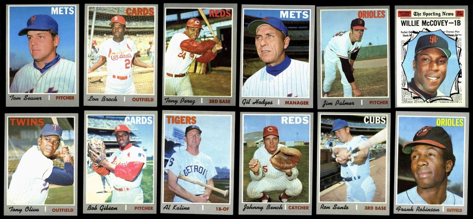 1970 Topps Baseball Complete Set (720/720) EX-MT / NMT Set - PSA 7 Mays ...