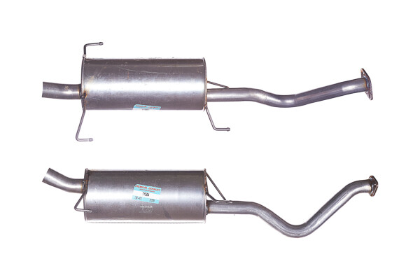 Box with Tail Pipe Exhaust For Toyota Previa GTY504 Rear Silencer ...