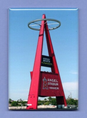 ANAHEIM ANGELS SIGN *2X3 FRIDGE MAGNET* MLB BASEBALL STADIUM CALIFORNIA ...