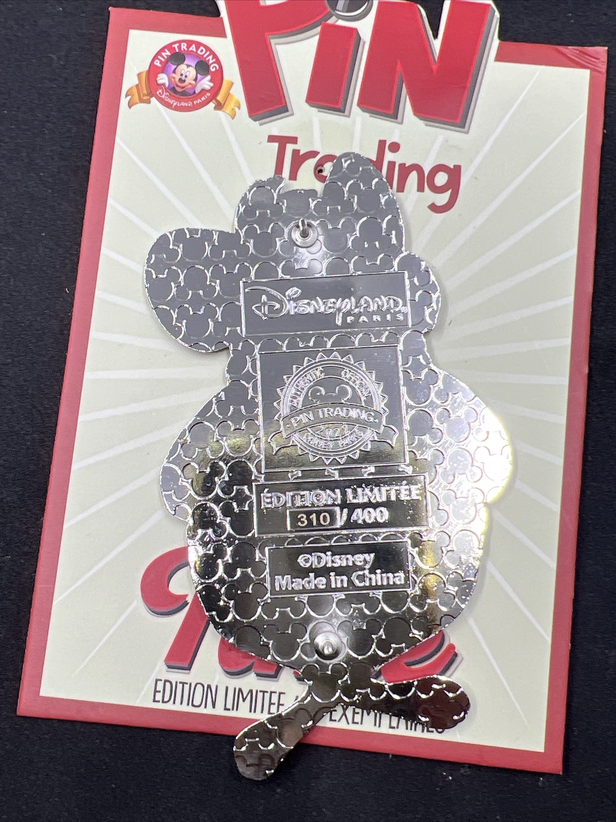 Disney Paris DLP Bernard Pin Trading Time LE 400 Pin Rescuers Jumbo Pin ...