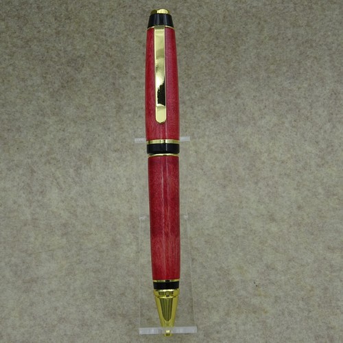 HANDMADE BIG BEN CIGAR PEN with RED DYED BARREL and GOLD TRIM | eBay