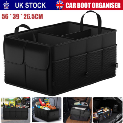 Car Boot Organiser Portable Foldable Heavy Duty Large Car Boot Tidy ...
