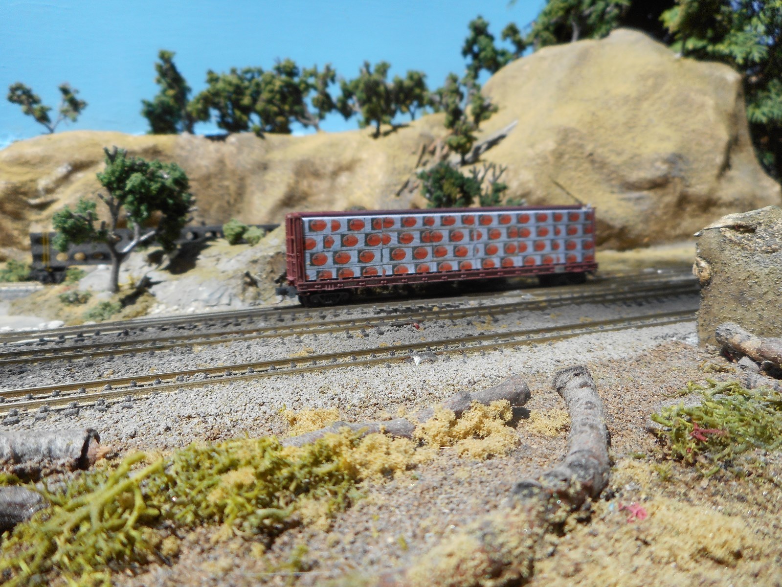 N Scale Load 53 ft for Center beam Car 2 for 1 ( 4 pcs ) Sigurdson Logo ...