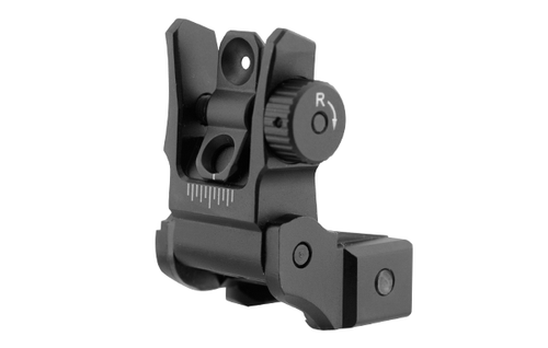 UTG Low Profile Flip-up BUIS Sight Set Folding Iron Sights Picatinny ...