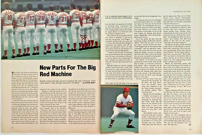 Cincinnati Reds New Parts For The Big Red Machine Vintage 1982 Magazine ...