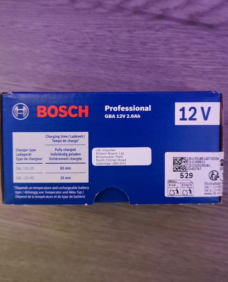 Bosch GBA 12v 2Ah Li-ion Tool Battery 1600Z0002X | eBay UK