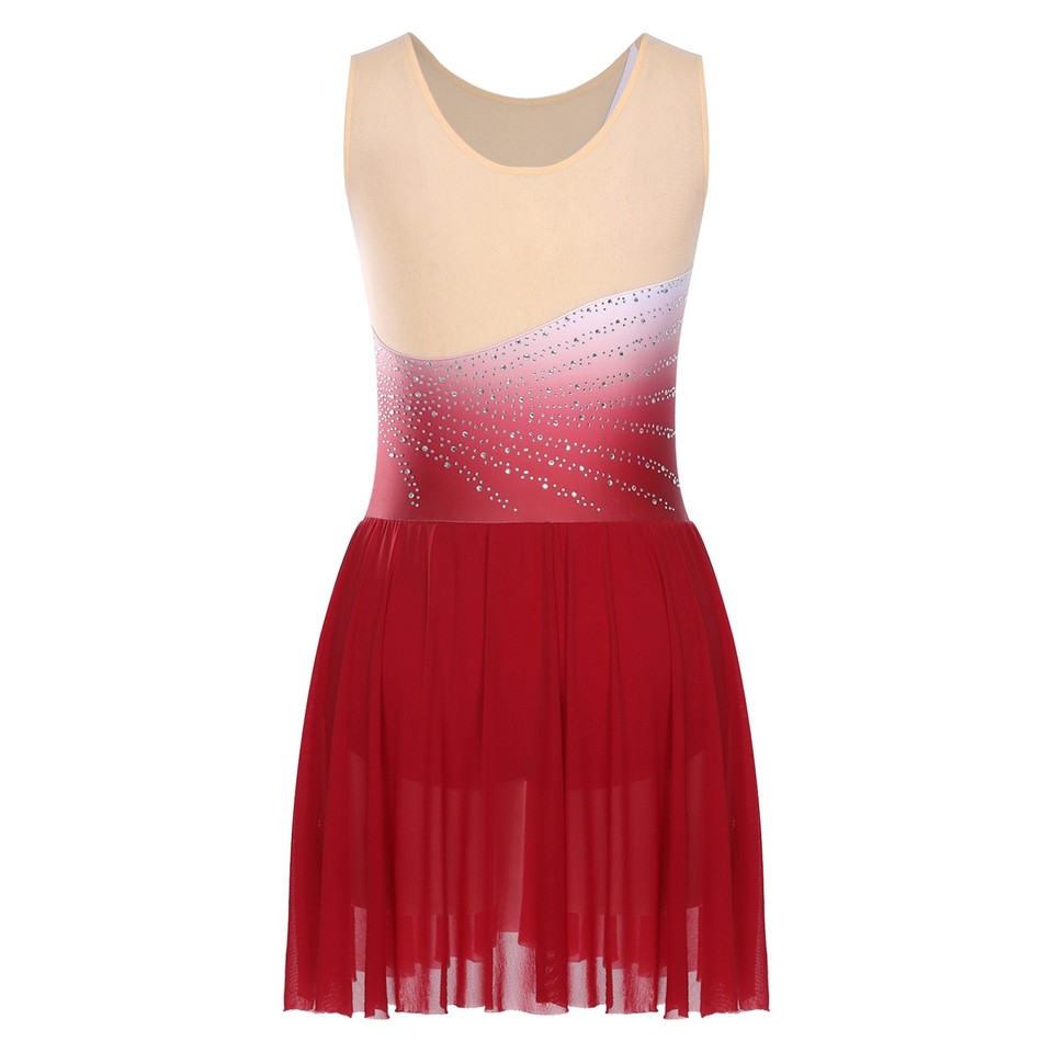 Women Dresses Modern Dancewear Leotards Dress Built -In Crotch ...