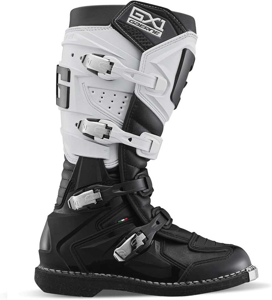 Gx1 Knee-High Motorcycle Boots with ATP Support - Comfort in White | eBay