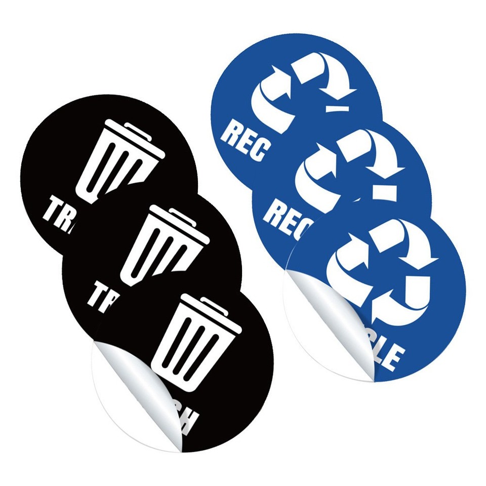 Garbage Sticker Label Stickers for Containers Can Identification | eBay ...
