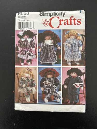 Simplicity Crafts 8688 Pattern 22' Doll and Clothing CUT | eBay