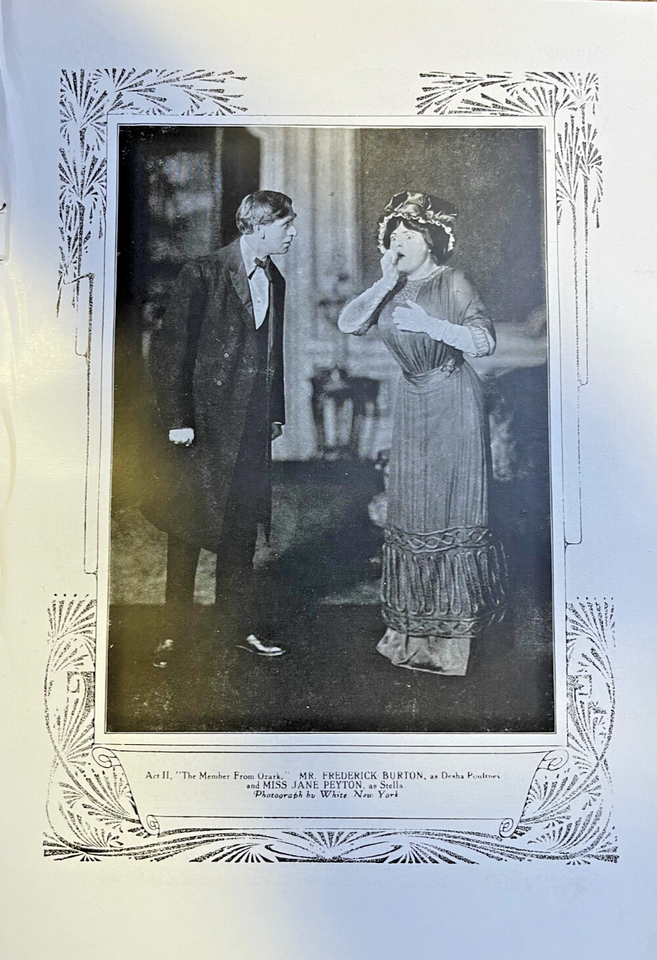 1910 Vintage Illustration Actors Frederick Burton and Jane Peyton | eBay