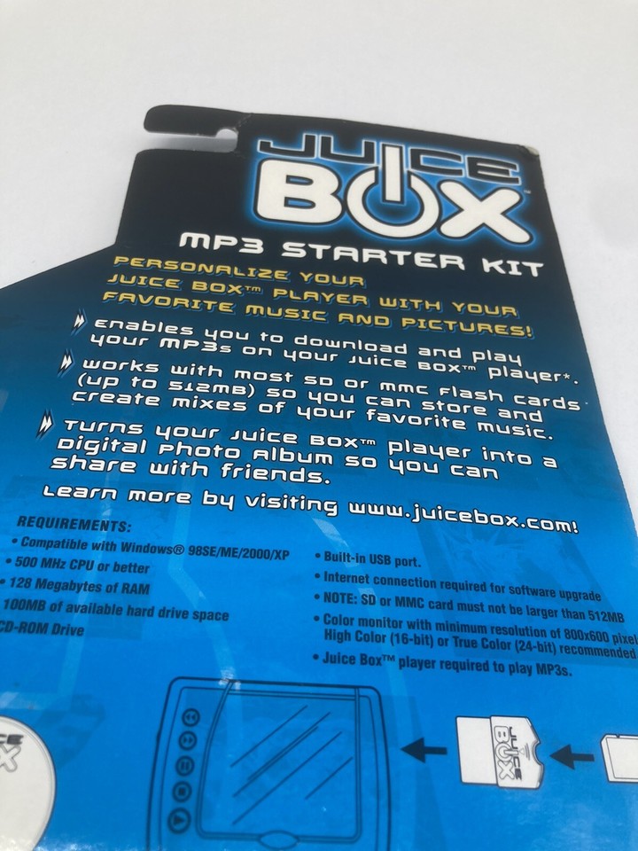2004 Mattel Juice Box MP3 Starter Kit New in Packaging - Make Your Own ...