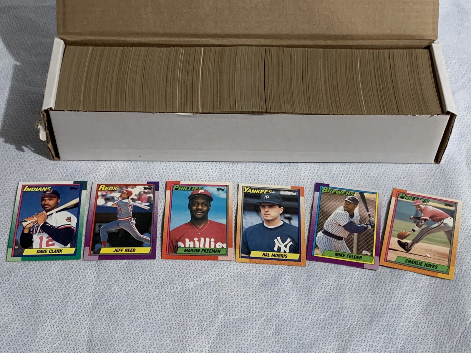 Box Of Assorted 1990 Topps Baseball Cards - Vintage Cards | eBay