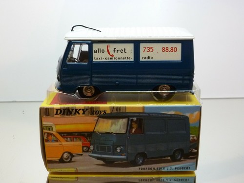 DINKY TOYS ATLAS 570 PEUGEOT J7 VAN FOURGON ALLO FRET - BLUE ...