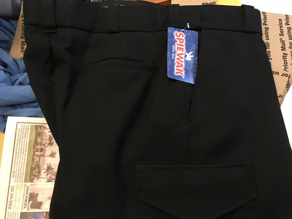 SPIEWAK & SONS BRAND NEW UNIFORM PANTS BLACK SIZE 36 MENS WORK CLOTHES ...