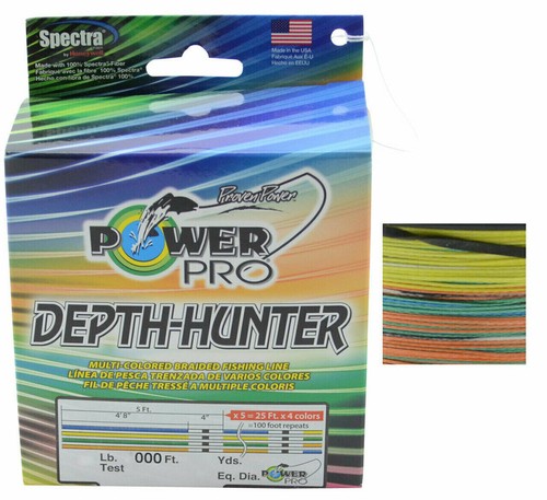 Shimano Power Pro Depth Hunter 20lb 500ft (167YD) Braided Fishing Line ...