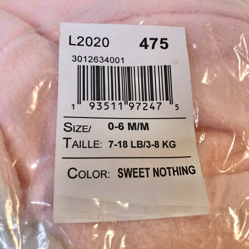 Childrens Place 0-6M Winter Trappers Hat & Mittens Set Pink Microfleece ...