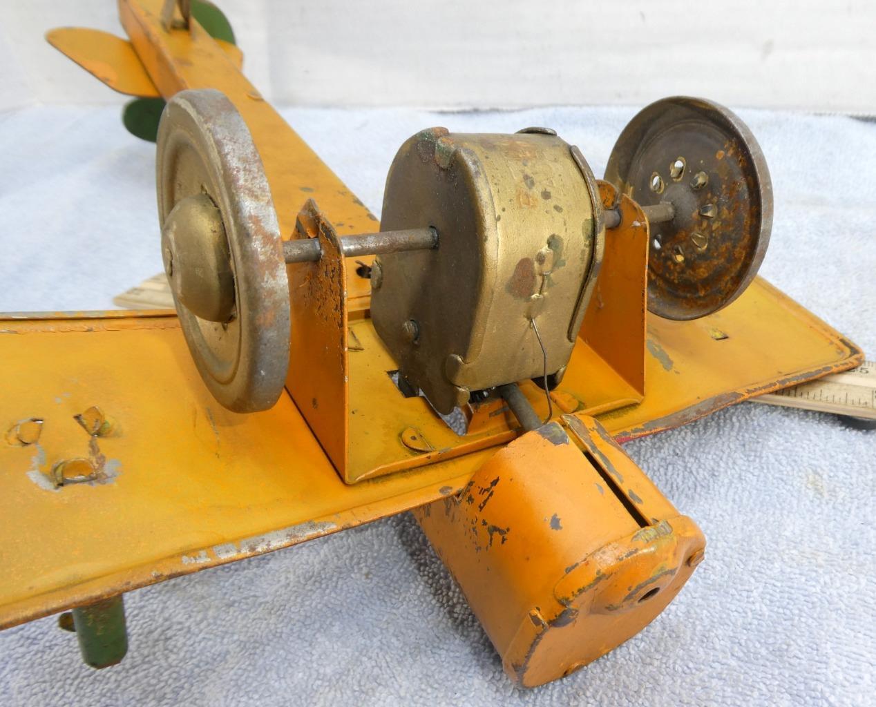 RARE 1921 Dayton Schieble Toys Hill Climber Friction Airplane Biplane ...