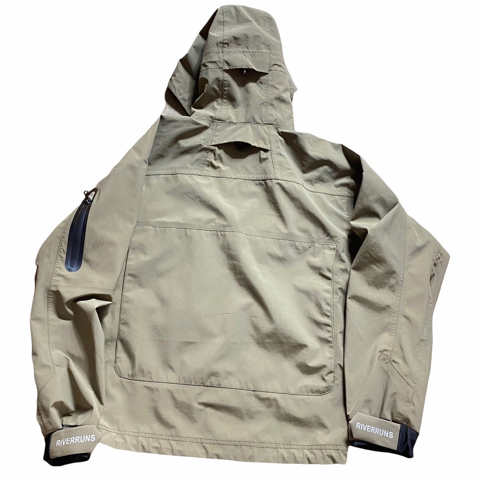 MEN RIVERRUNS FISHING JACKET SZ (S)BREATHABLE OUTDOOR WATERPROOF RAIN ...