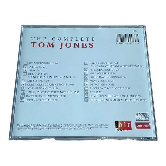 CD Tom Jones ‎- The Complete Tom Jones | eBay