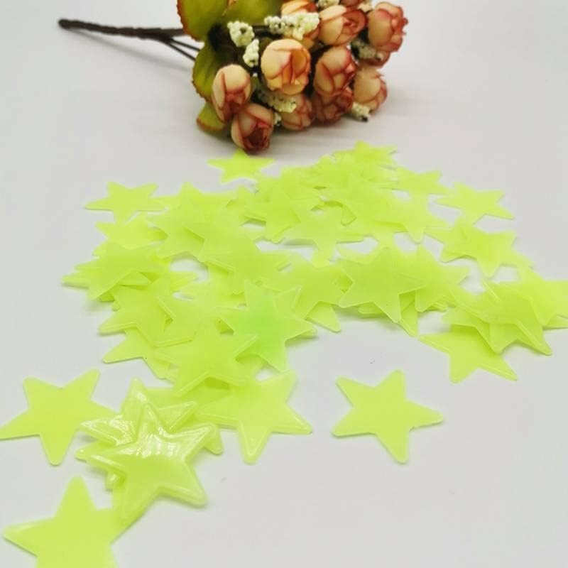 100 Pcs Luminous Star Stickers, Wall Stickers for Bedroom, Living Room ...