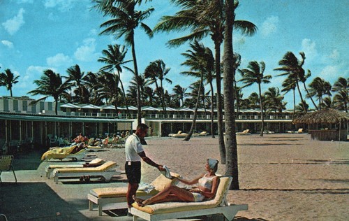 Postcard FL Boca Raton Hotel & Club Cabana Club Chrome Unposted Vintage ...