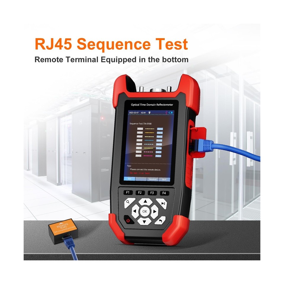 OTDR Fiber Optic Tester SM 1310/1550nm 24dB/22dB, Multi-Function Tester ...