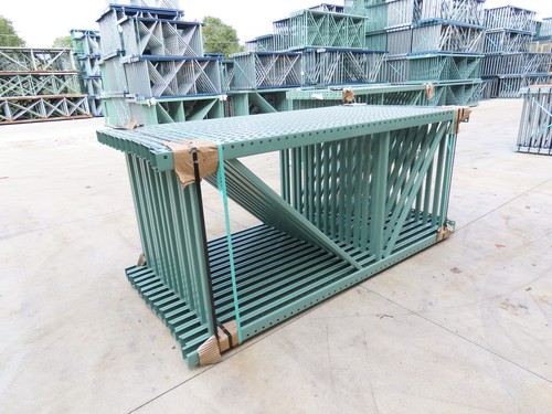 Interlake 8' x 42" Teardrop Pallet Racking Upright 3x3" Leg 23900Lb ...