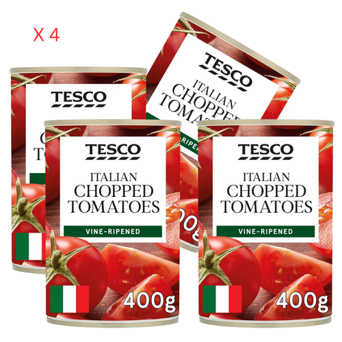 Tesco Italian Chopped Tomatoes 400G 4X400G) Grown In Italy | eBay UK