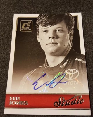 2017 PANINI DONRUSS RACING STUDIO SIGNATURES ERIK JONES AUTOGRAPH RC ...