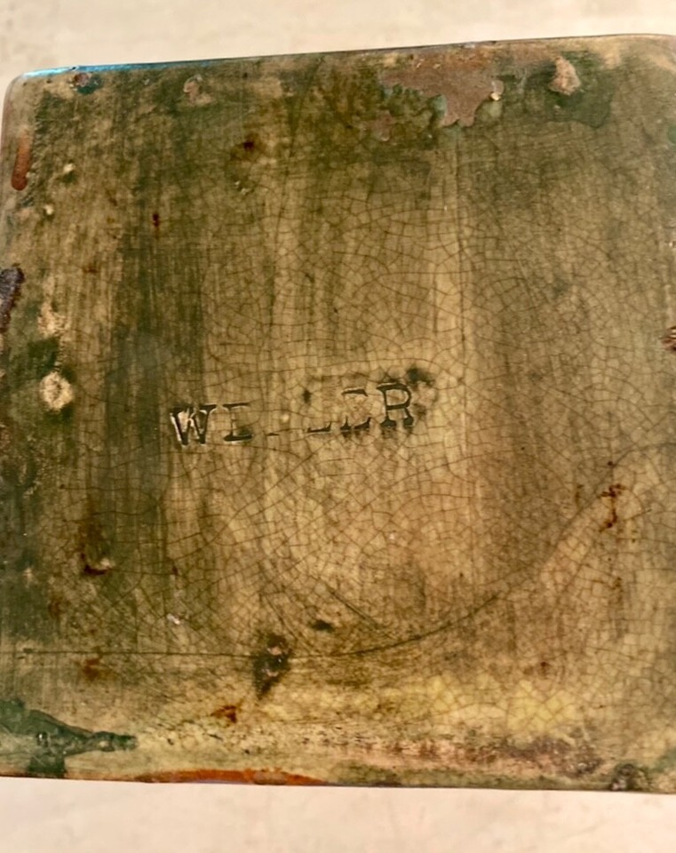 Small Antique Weller Woodcraft Roma Square Planter | eBay