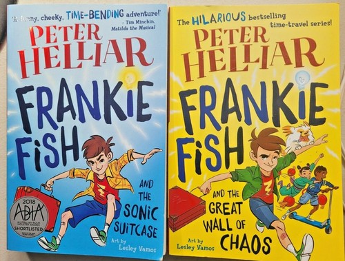 Peter Helliar, 2 Chapter Books, Frankie Fish #1,2, And The Sonic... VG ...